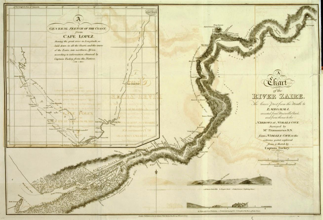 One of the Congo maps used by James K. Tuckey