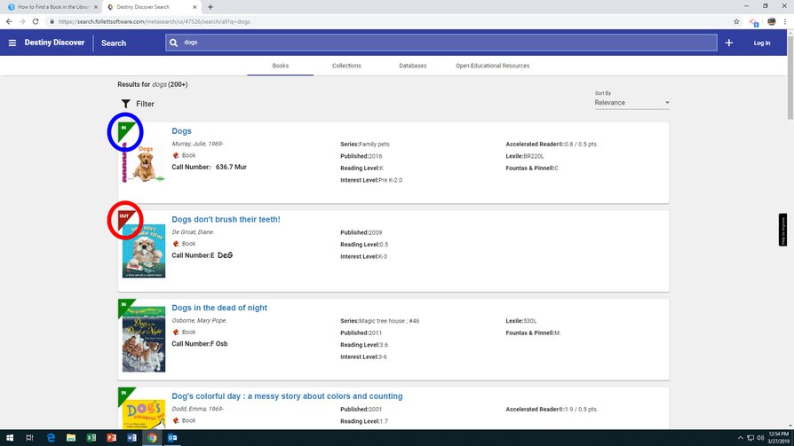 First look in the left corner of the book to see if the book is in or ...