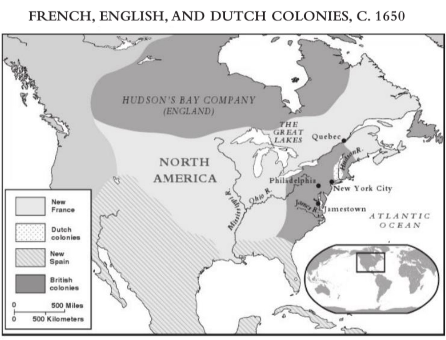 European Colonies Map
