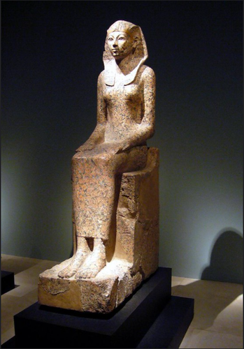 Seated Granite Statue of Hatshepsut c.a. 1478-1453 BCE From Thebes ...
