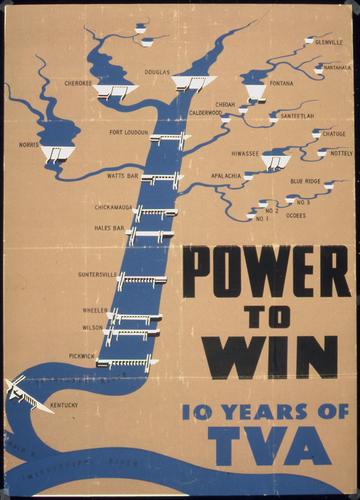 A poster of the power of the TVA.