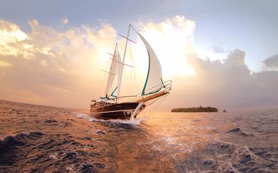 He sails to Rome with a concubine and his son, Adeodatus in 383