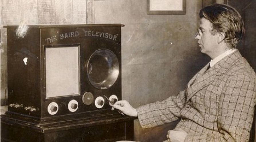 1924- John Logie Baird invented the electromechanical TV.
