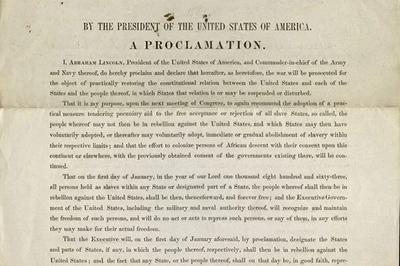 The Emancipation Proclamation