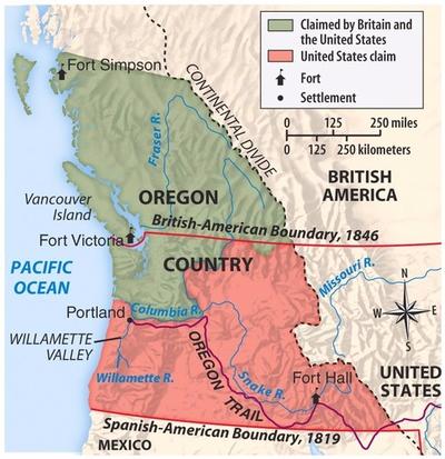1846: Oregon Treaty