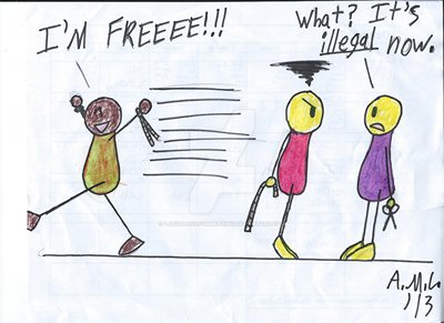 This shows the 13th Amendment because we can't have slavery.