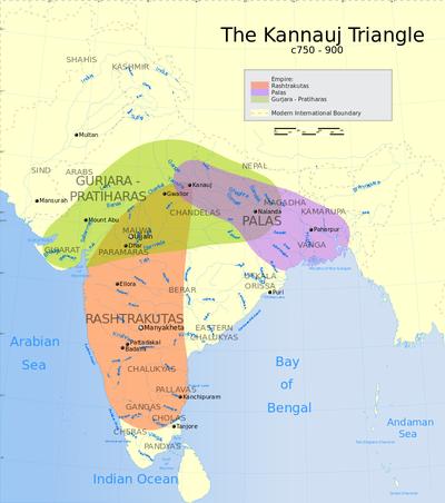 Tripartite struggle (c. 800 CE - c. 1200 CE) - Prathiharas, Palas and ...