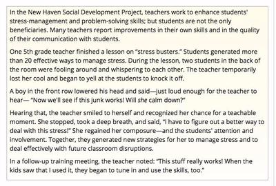 Weissberg, R.P., Shriver, T.P., Bose, S. & DeFalco, K. (1997). Creating ...