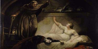 This picture is where Friar Lawrence find Juliet, Paris, and Romeo in ...