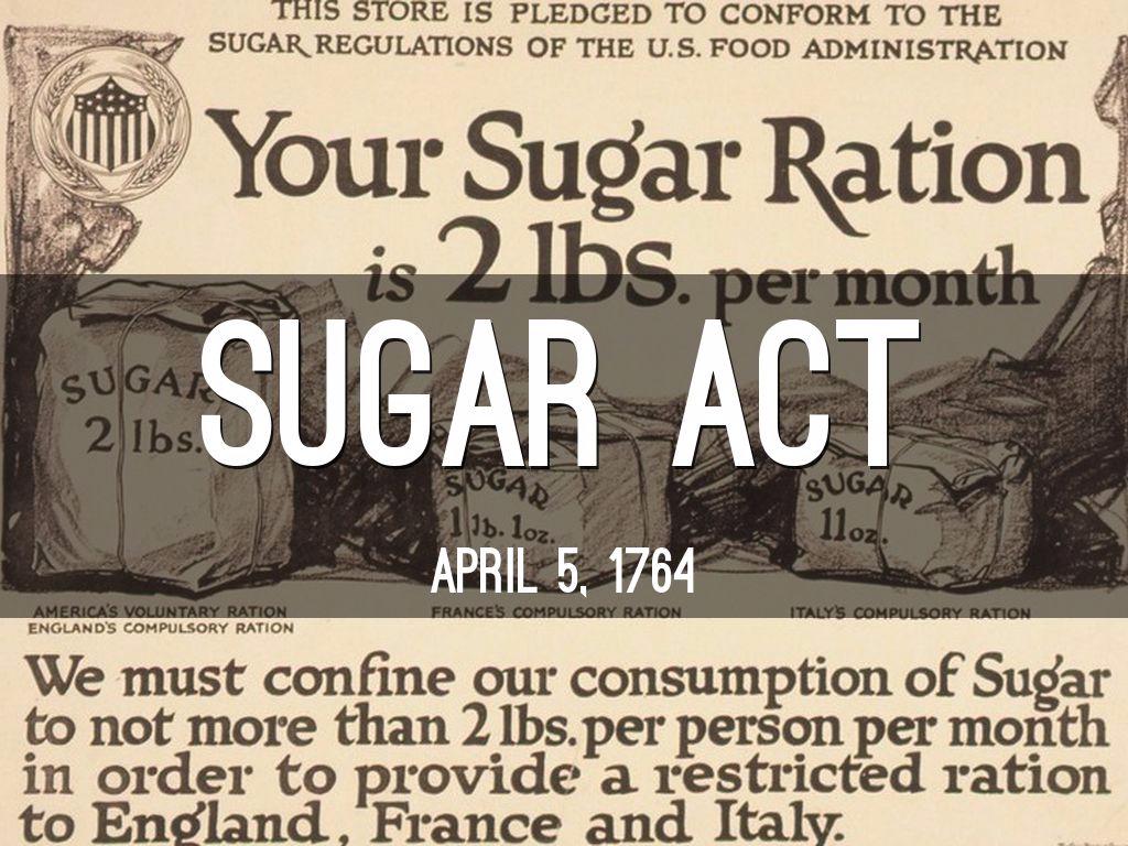 The sugar act