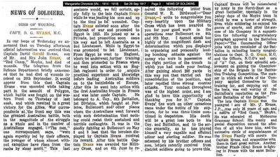 This is news article that was written by General W. R. Birdword talking ...