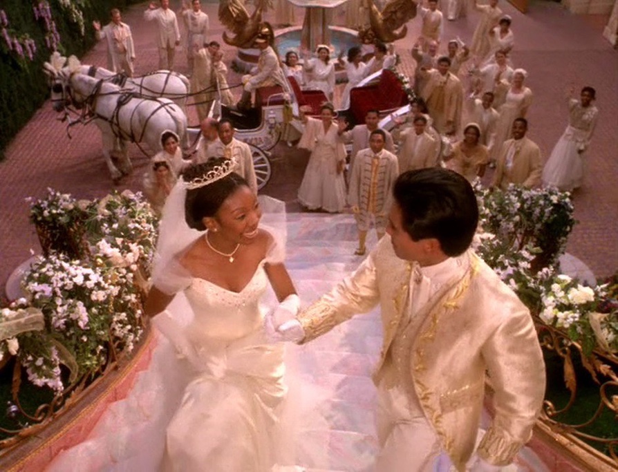 Cinderella (Brandy) marries the Prince (Paolo Montalban).