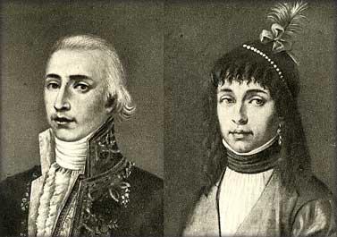 Il conte Monaldo e la marchesa Adelaide Antici