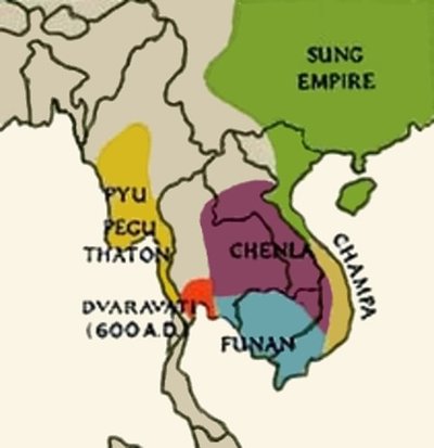 Map of the Chenla Empire.