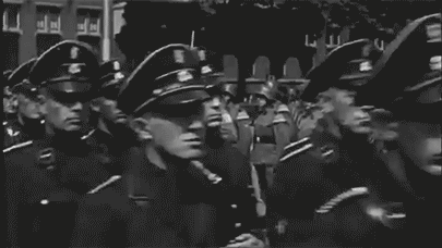 Nazi Soldiers Marching in Amsterdam, giphy.com