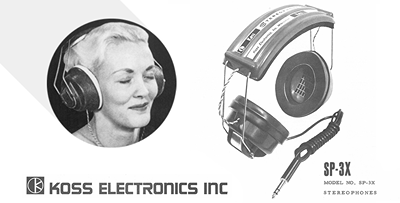 1958 - John Koss releases the first Koss SP-3 stereo headphones