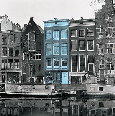 Front of Otto Frank's Opekta business, 'Opekta' at Prinsengracht 263.