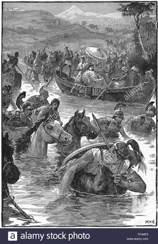Alexander crosses the Hindu Kush into northern India and defeats King ...