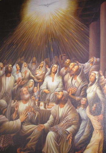Pentecost and the coming of the Holy Spirit (Acts 2). Sometimes known ...