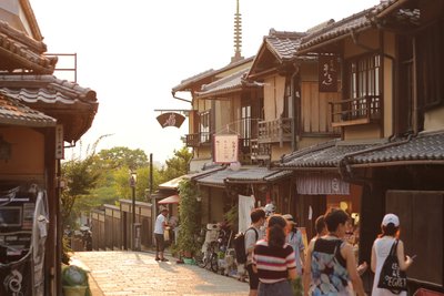 Example of old architecture in Kyoto