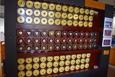 The first Bombe is completed, made for decrypting Nazi ENIGMA-based ...