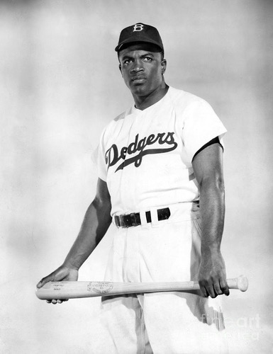 1947: Jackie Robinson breaks color barrier in baseball.