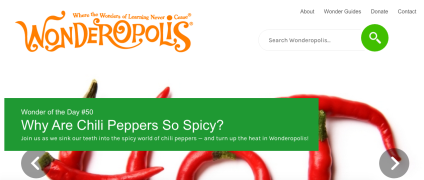 You will find the Wonder Question of the day on the home page.