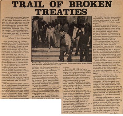 December 1st, 1972, "Trail of Broken Treaties" by John Collins