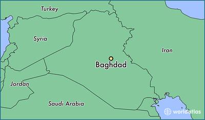 Location of Baghdad