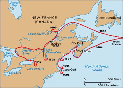 de Champlain's Route