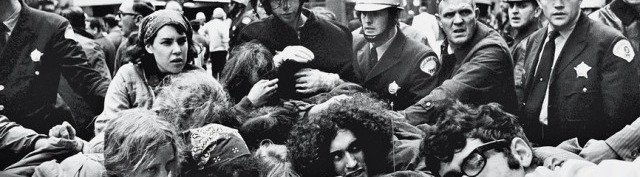 Police arrest demonstrators at a “Days of Rage” protest, in Chicago, on ...