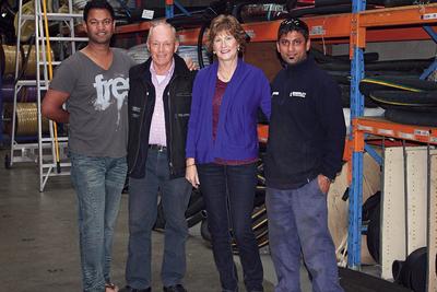 Saroo and his adopted family.