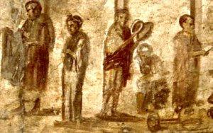 Fresco in the Atrium of the house. These paintings are very helpful in ...
