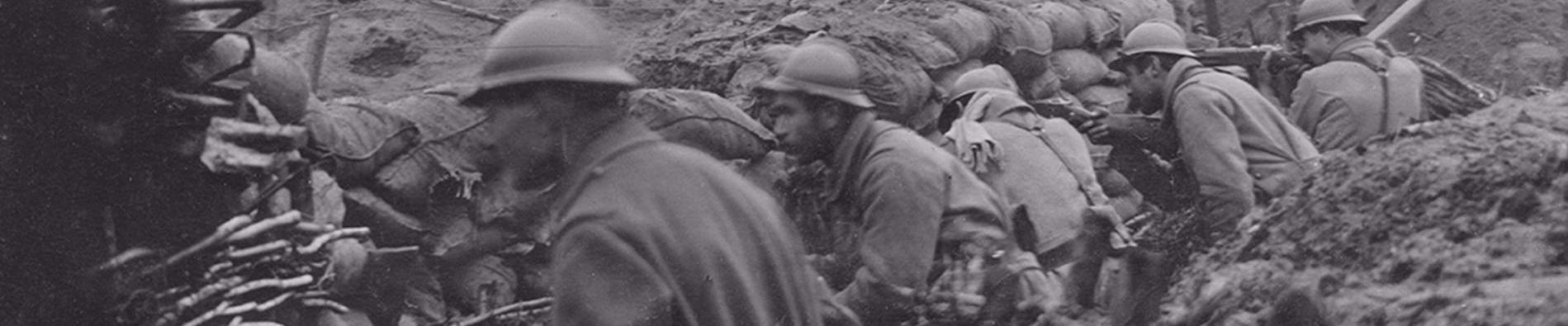 Men in the trenches.