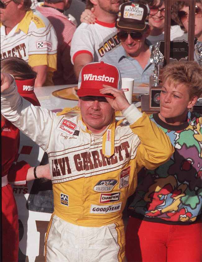 1986 - Geoff Bodine drove his Chevrolet over the finish line first to ...