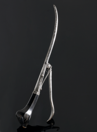 This lithotome was used to cut the bladder in order to remove stones ...