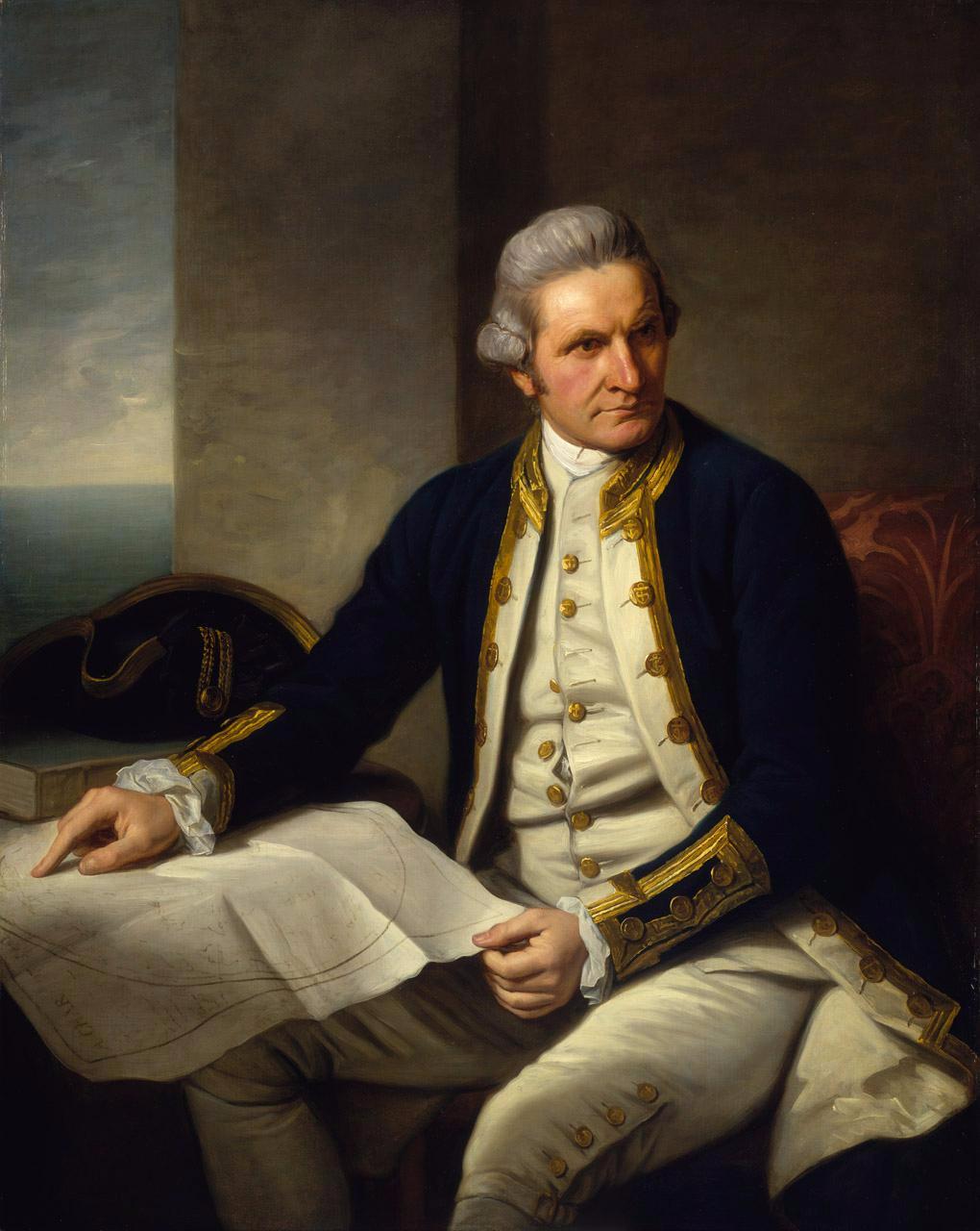 Explorer - British Captain James Cook: 1700s