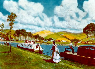 The Paintings Of Carl Rakeman. The Erie Canal, U.S. Department of ...