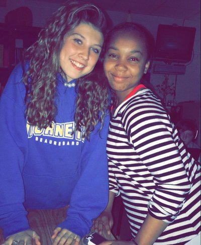 My bestfriend Hallie Howard:) this was in 6th grade.