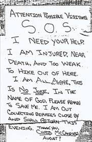 the note that he wrote