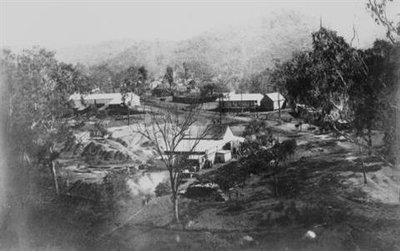 Early view of Mount Morgan ~1883