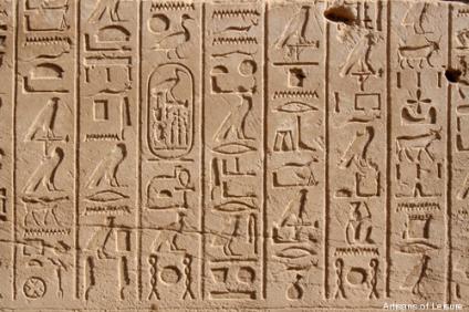 This image shows haw was the system of writing in the Nubian Empire.