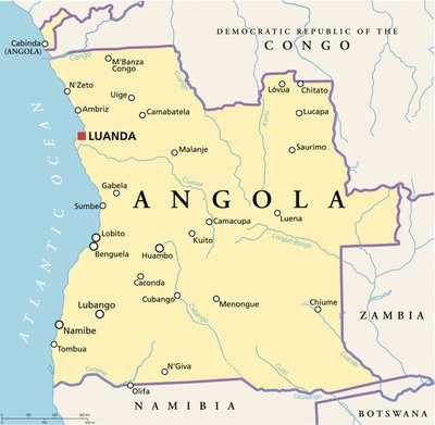 Map of Angola