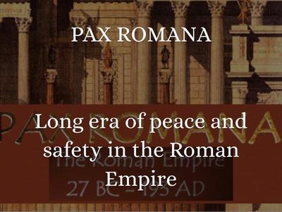 Pax Romana Begins