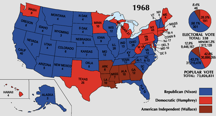 1968 Election results