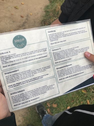 Dit was onze eerste opdracht. We moesten naar de locaties die waren ...