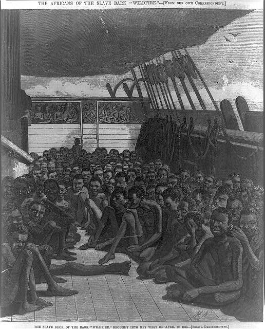 This is what slave ships that transported African Americans to America ...