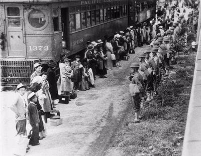 American troops were responsible for rounding up Japanese-Americans and ...