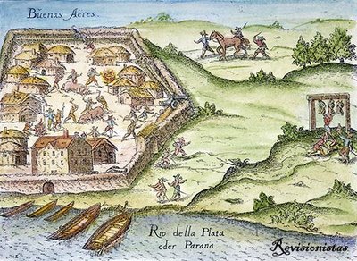 1536 - primera fundacion de Buenos Aires Pedro de Mendoza