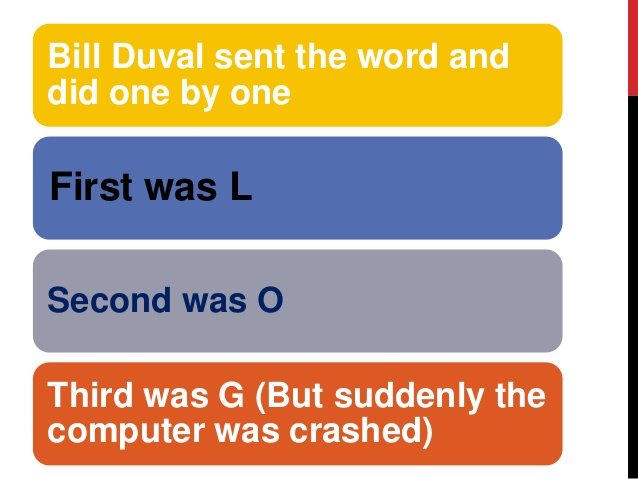 Caption - J.C.R Licklider , started the idea of computers communicating